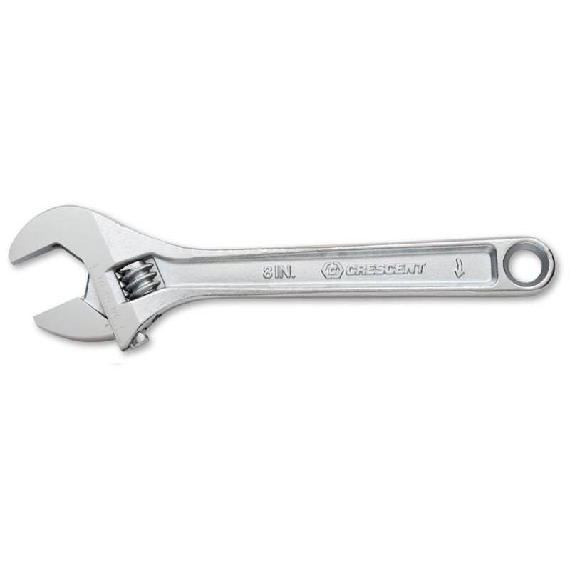 Wrench, adjustable, shifter, chrome finish, 200mm, 8", Crescent | TEN Group