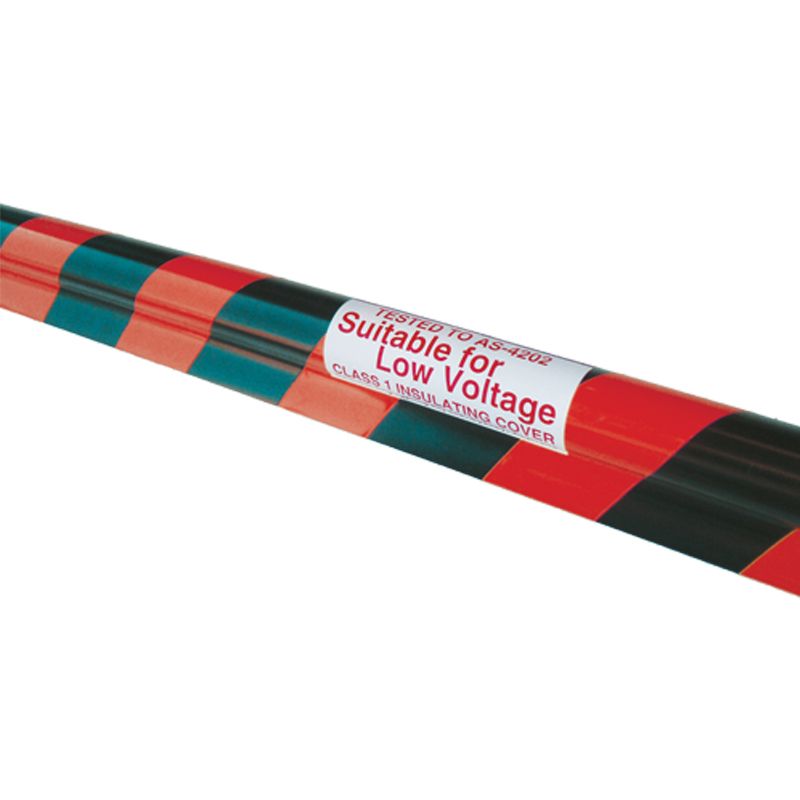 Tiger tails, red black, 35mm, 2.5m L, labelled for LV, AS4202 | TEN Group