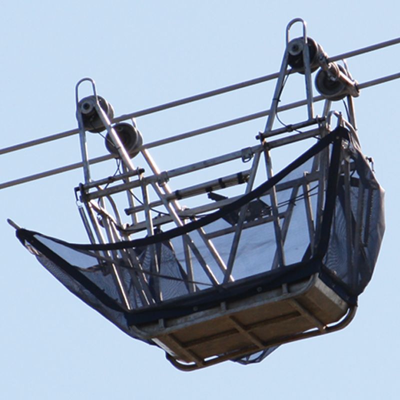 Chair, spacer, standard, 250kg WLL, light aluminium cage, drum brake ...