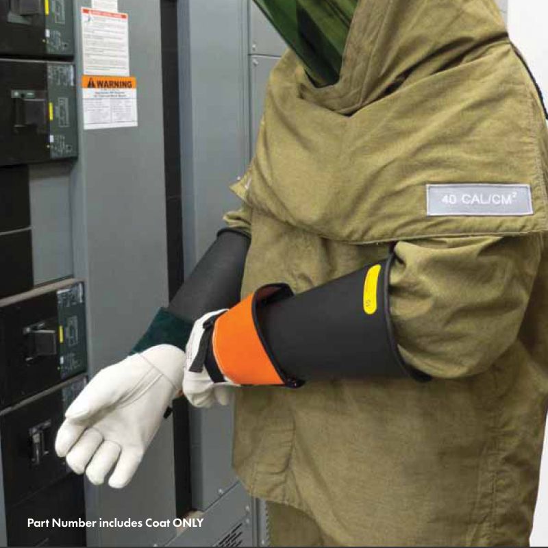 Coat, arc flash, 40cal, premium lightweight, M, Salisbury | TEN Group