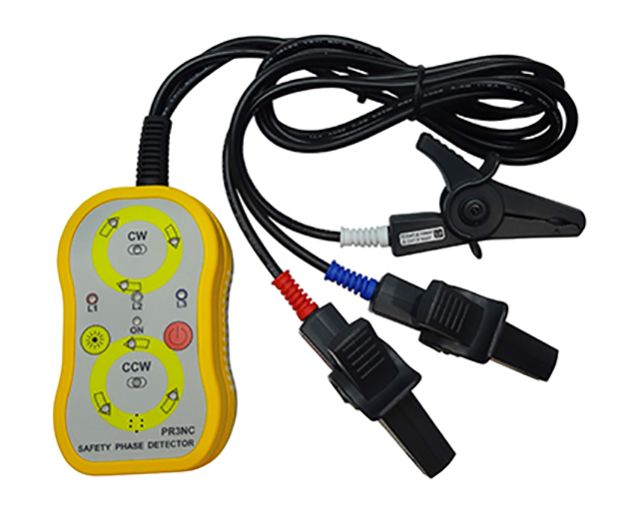 Tester, phase rotation, non- contact, CAT IV 600V, c/w 2m lead set