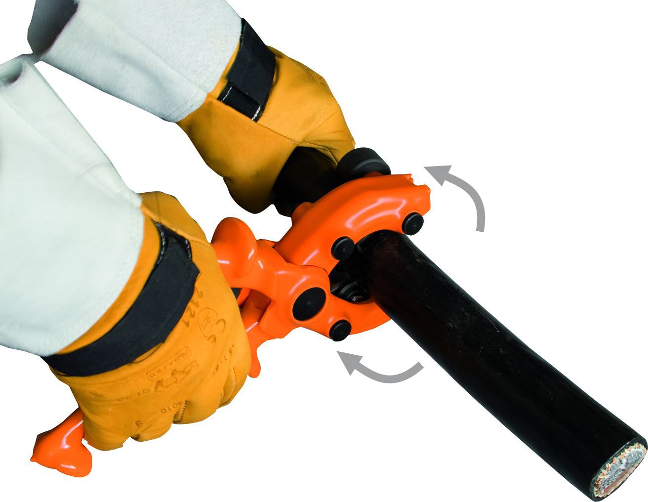 Cable stripper, type A, 1000v, orange, 1.2mm circular, 1.6mm long, 10 ...