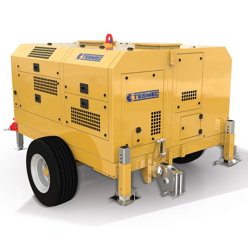 Puller, electric, max pull 50kN, max speed 70m/min, max rope 13mm/950m ...