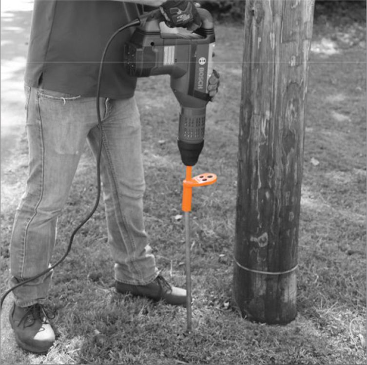 Driver, earth rod, 12.7mm, 14mm, 16mm & 19mm rods, SDS max hammer ...