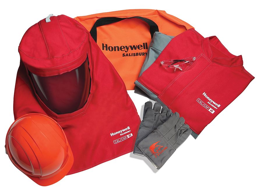 Arc flash kit, 40 cal, premium l/weight, PRO-WEAR+, XL, LF, hood, coat ...