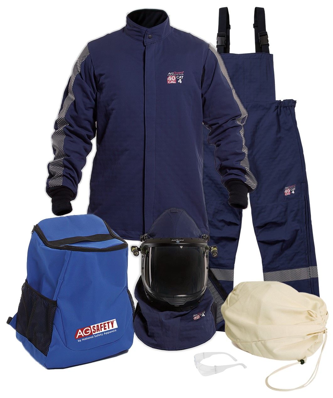 Arc flash kit, Medium, 40cal, 9.5oz/yd, ArcGuard, lift front hood ...