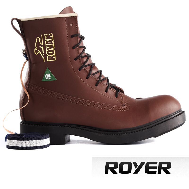 LP Royer Conductive Boots HighCut Style, Brown Leather