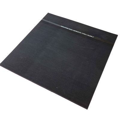 Rubber Gound Mat, Class 4, 0.6x 0.6m x 12.7mm thick,material meet ASTM D178