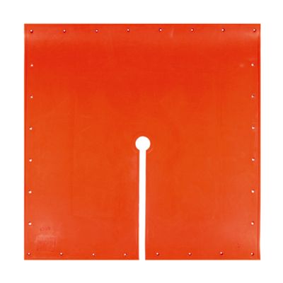 Blanket, rubber, split, HV, class 4, orange, 900 x 900mm, eyelets, ASTM ...