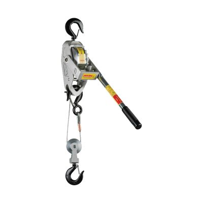 Wire Rope Ratchet Hoist, 3.0mDouble/ 6.0m Single Pull,Small Frame, Lug-All